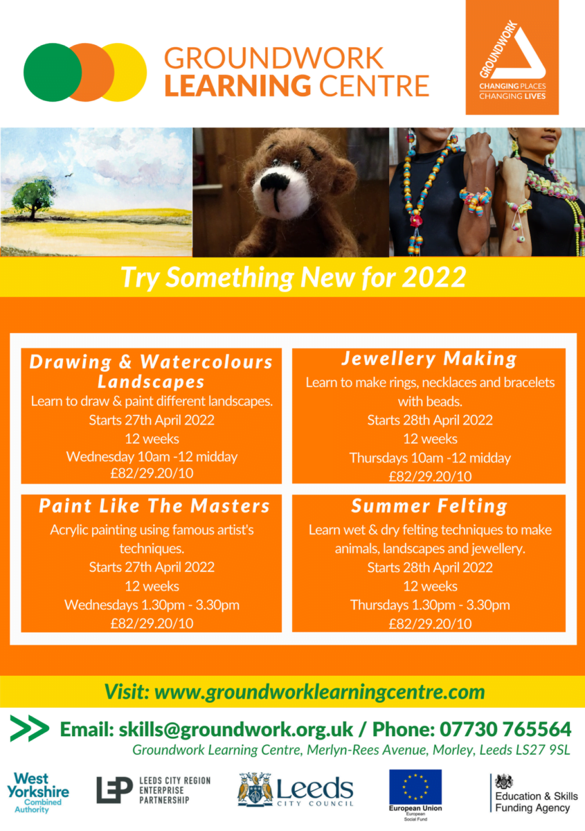 Try Something New For 2022 | Groundwork Learning Centre