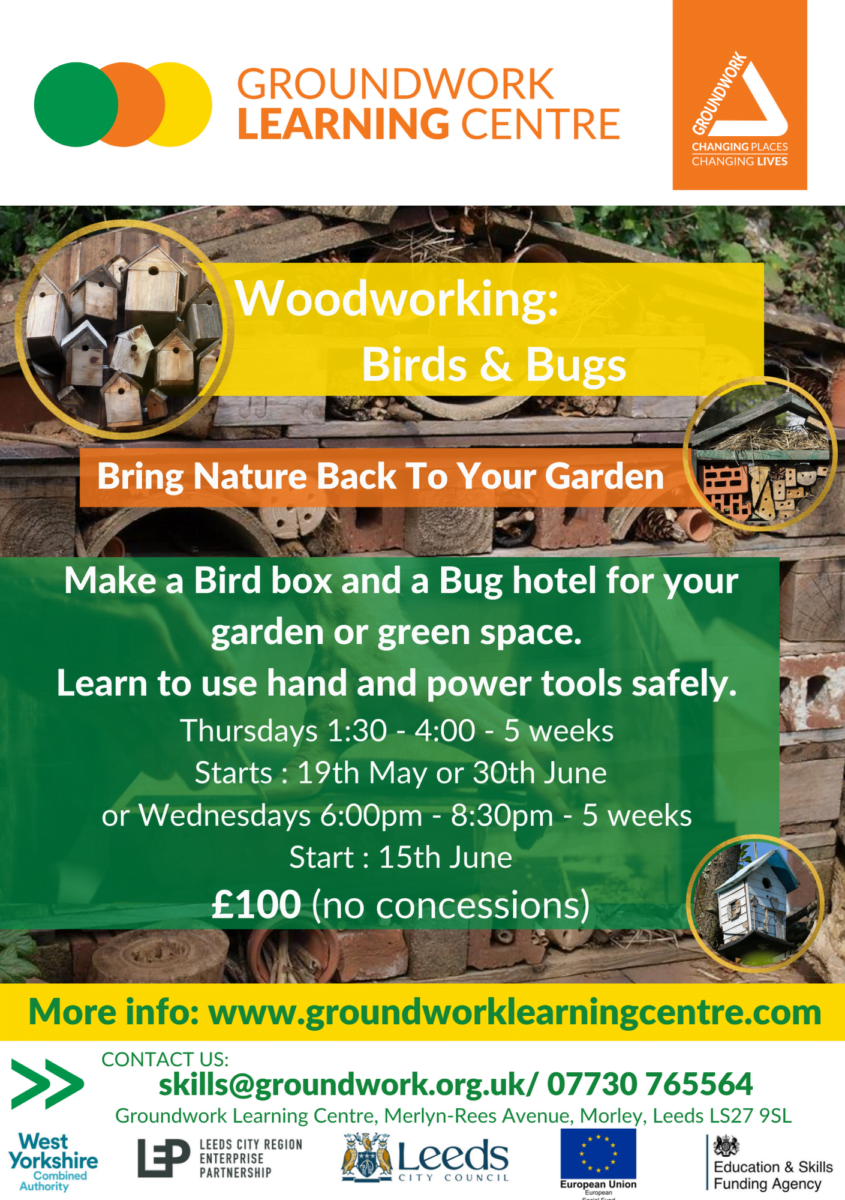 Woodworking: Birds & Bugs | Groundwork Learning Centre