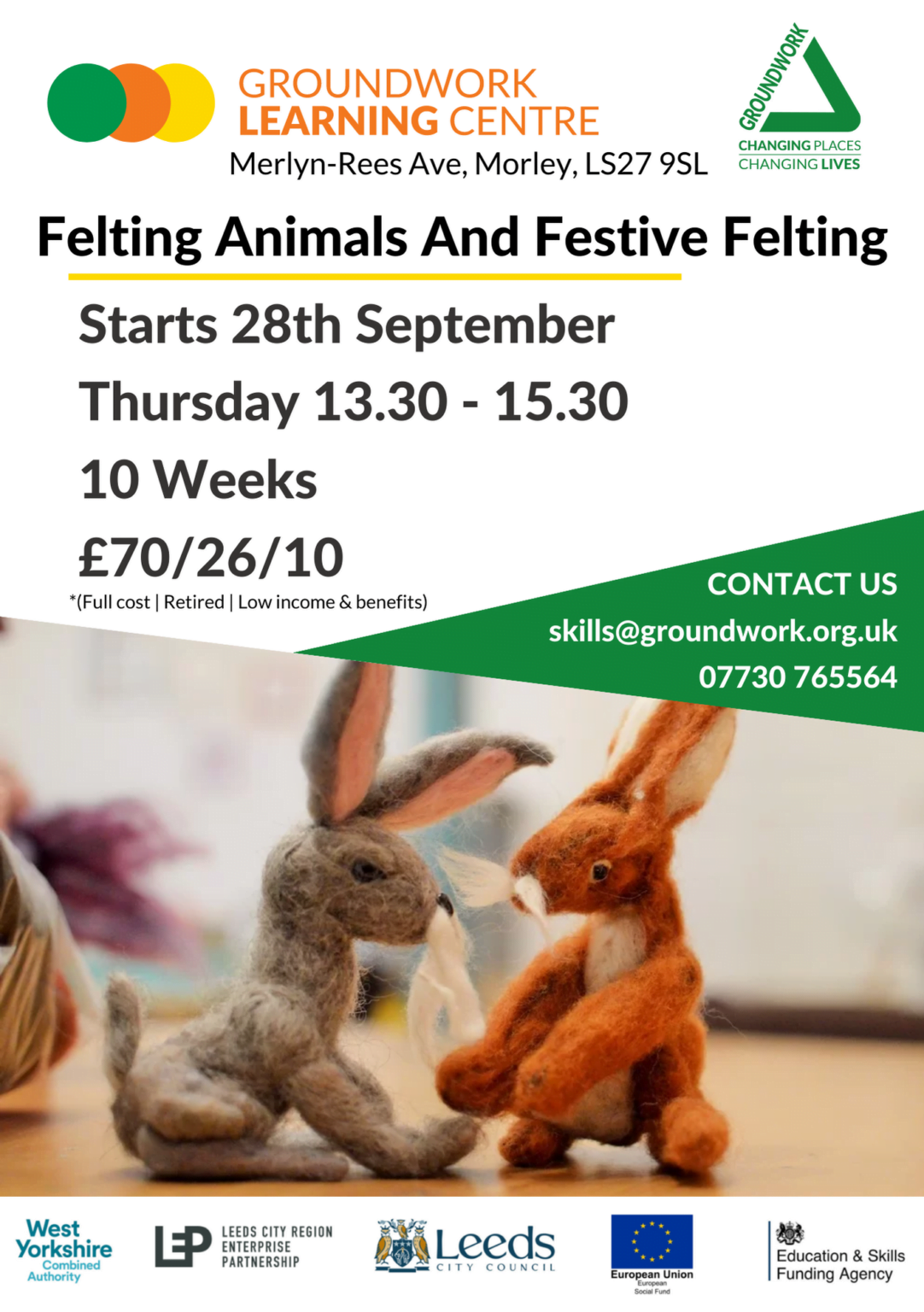 Felting Animals And Festive Felting | Groundwork Learning Centre