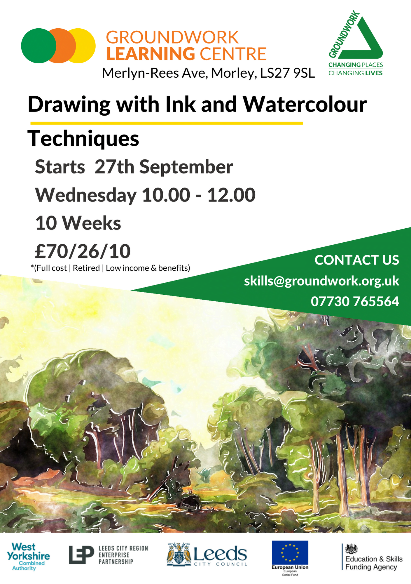 Ink And Watercolours | Groundwork Learning Centre